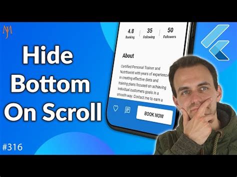 Flutter Tutorial How To Hide Bottom Navigation Bar On Scroll Hide Show Animation