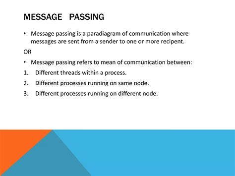 Message Passing In Computer Science Pptx
