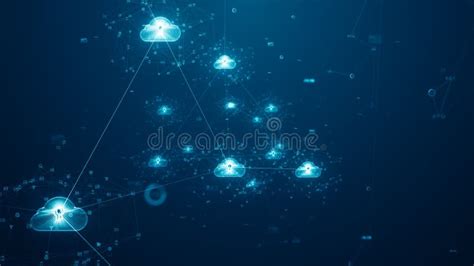 Cloud Computing And Big Data Stock Illustration Illustration Of