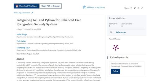 Nidhi Singh On Linkedin Research Iot Python Machinelearning