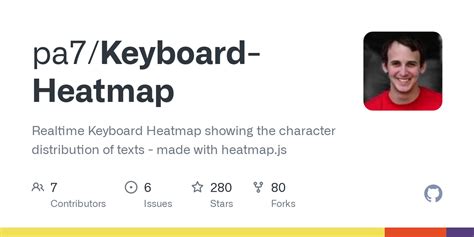 github pa7 keyboard heatmap realtime keyboard heatmap showing the