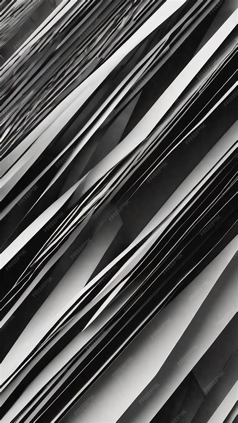 Premium Ai Image Black And White Straight Lines Intersecting Complex Class Abstract Background