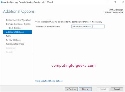 Install Active Directory Domain Services In Windows Server 2019