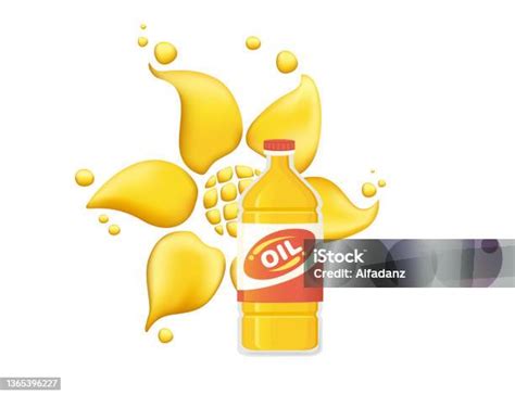 흰색 배경에 태양 벡터 그림의 형태로 흐르는 해바라기 기름과 투명 병에 해바라기 기름 0명에 대한 스톡 벡터 아트 및 기타 이미지 0명 금색 꿀 Istock