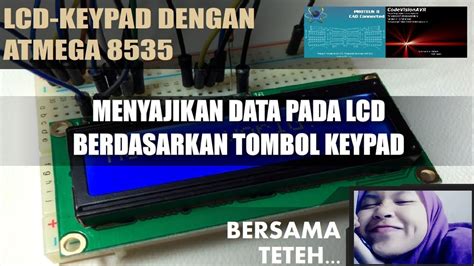 Simulasi Cv Avr Menampilkan Keypad Pada Lcd Dengan Atmega 8535 Youtube