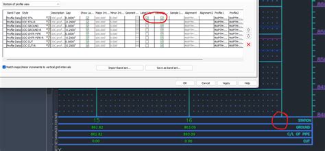 C3d 2025 Profile View Band Label Wont Display At Start End Autodesk Community
