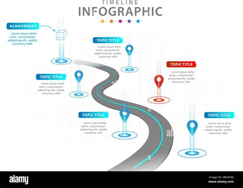 Infographic Template For Business 6 Steps Modern Timeline Diagram With Roadmap Presentation