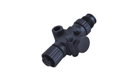 M12 I형 스플리터 커넥터 암수 플라스틱 M12 신호용 커넥터 I 분배형 M12 신호커넥터 스플리터