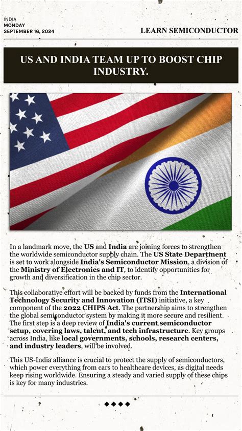 News Monday Unitedstates India Semiconductor Semiconductorrevolution Technology Tech