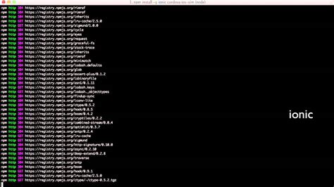 basic installation steps for ionic framework youtube