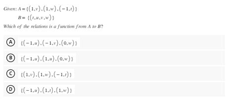 Solved Which Of The Following Set Of Ordered Pairs Satisfy