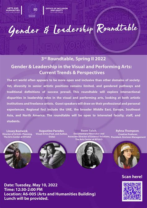 Gender And Leadership Roundtable Nyuad — Henriette Müller