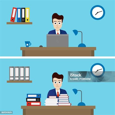 다른 작업플랫 디자인 한 사무실에 두 명의 사무실 직원의 벡터 일러스트 레이 션 2명에 대한 스톡 벡터 아트 및 기타 이미지 2명 개념 경영자 Istock