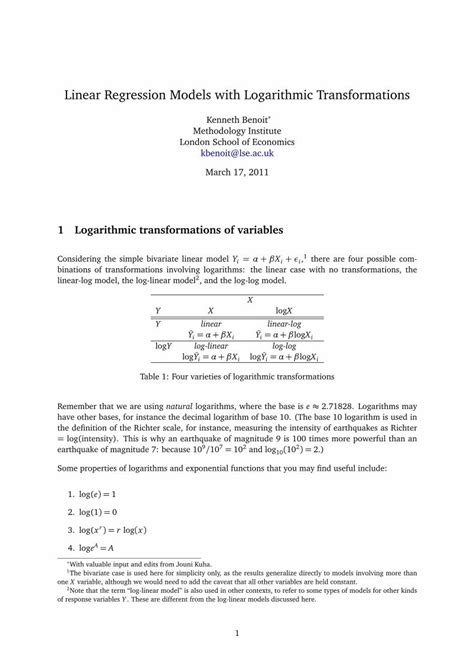 pdf linear regression models with logarithmic transformations · 3 4