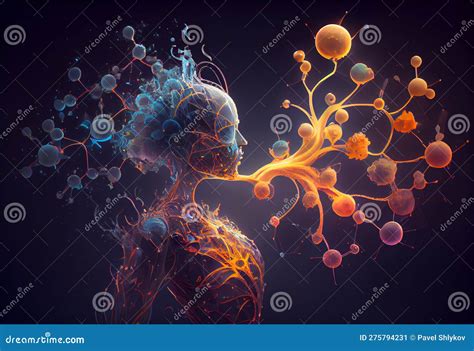 Science Molecule Model Structure Stock Illustration Illustration Of Connection Cell 275794231