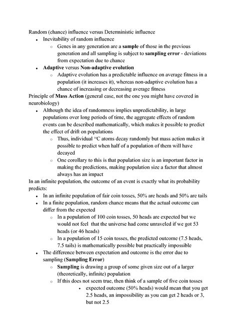 SOLUTION Genetic Drift Studypool
