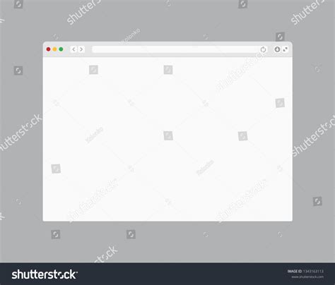 Web Browser Window Computer Internet Frame Stock Vector Royalty Free