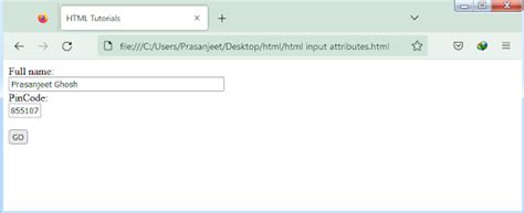 the correct place for easy learning html input attributes