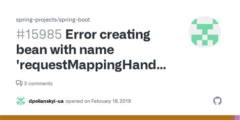 Error Creating Bean With Name Requestmappinghandlermapping While