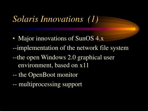 PPT The Solaris Operating Systems PowerPoint Presentation Free Download ID