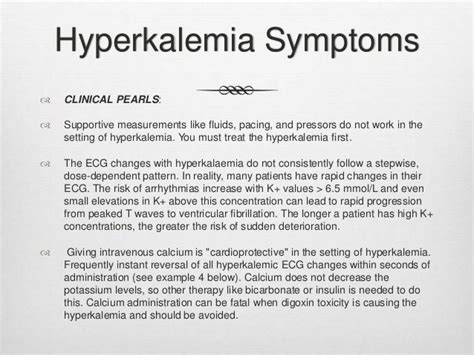 Hyperkalemia Protocol Presentation