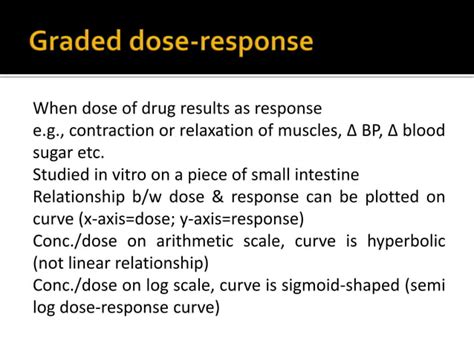 Class Dose Response Curve Pptx Pharmaceutical Drugs Medical Health