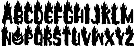 Ghost Flames Personal Use Font FFonts Net