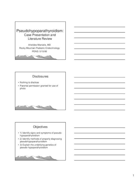 Pdf Pseudohypoparathyroidism Case Presentation And Literature Review Dokumen Tips