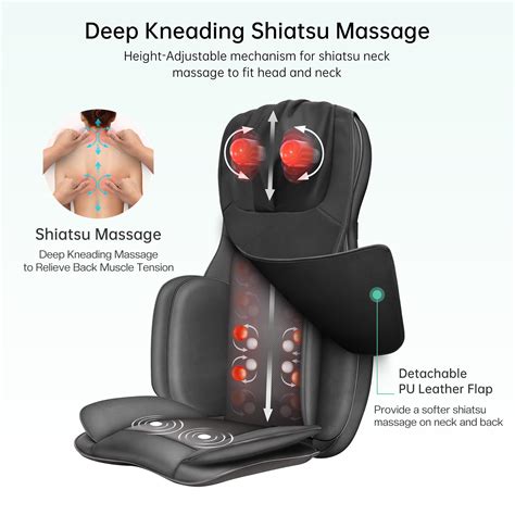Mua Snailax Neck Back Massager With Heat Full Body Massage Chair Pad