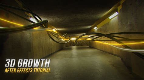 create animated growing 3d splines after effect tutorial youtube