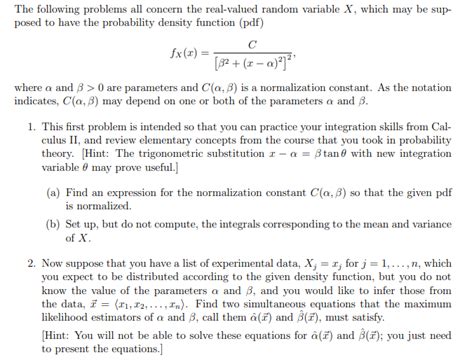 solved the following problems all concern the real valued
