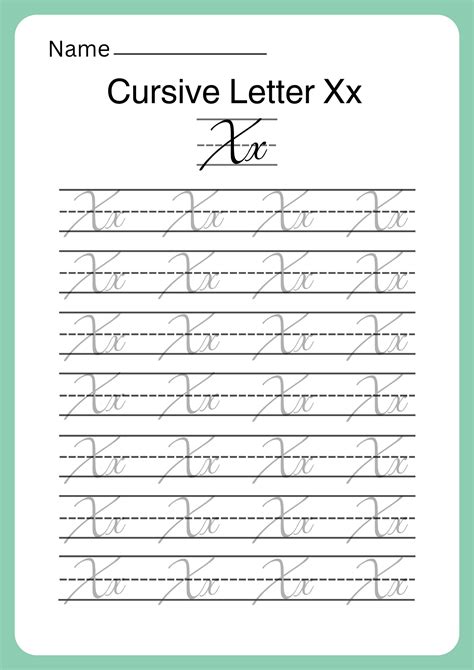 Cursive Writing Worksheets From A To Z With Free Pdf