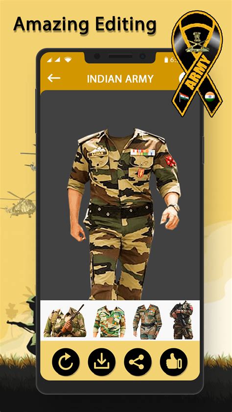 Army Suit Photo Editor Commando Photo Suit Android App Startapp Admob Facebook
