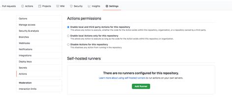 Github Action 添加自托管runner