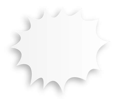 White Empty Speech Bubble PNG