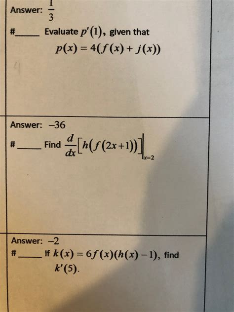 Solved The Table Below Gives Values Of The Differentiable
