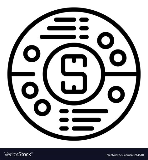 Economy Pie Chart Icon Outline Education Vector Image