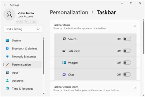 Disable Or Remove Extra Icons And Buttons From Windows 11 Taskbar Askvg