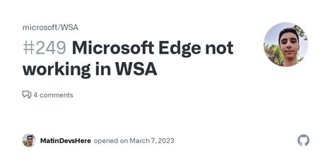 Microsoft Edge Not Working In Wsa · Issue 249 · Microsoftwsa · Github
