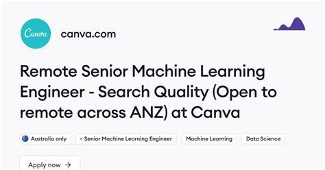 🤠 Canva Is Hiring A Remote Senior Machine Learning Engineer Search