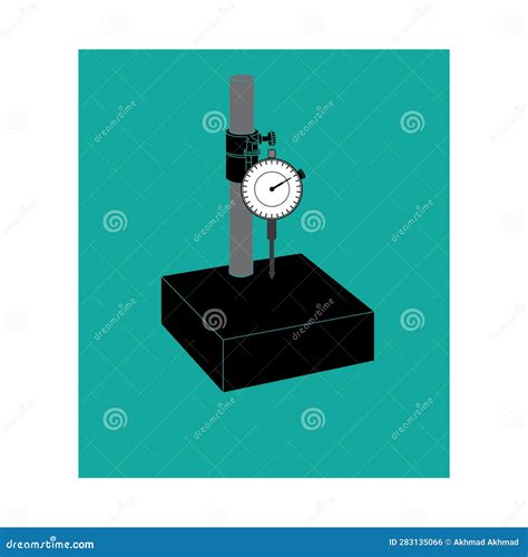 Dial Indicator Icon Stock Vector Illustration Of Black 283135066
