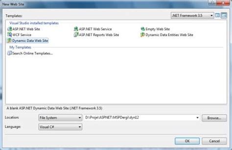 ASP NET Dynamic Data Web Site 1 Staanis
