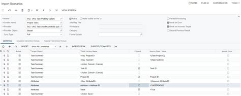 Import Scenario Error Project Tasks Updates Community