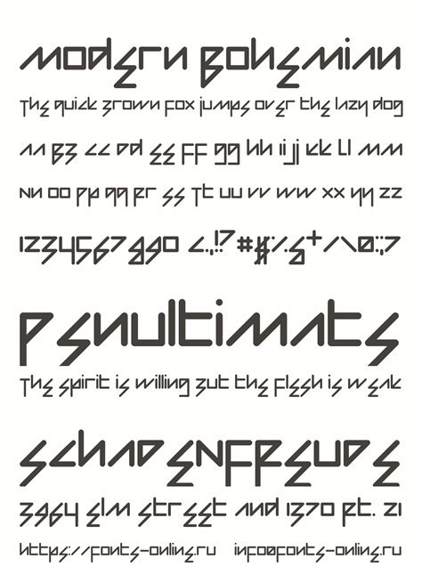 Modern Bohemian Font