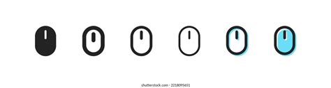 Mouse Icon Computer Scroll Symbol Simple Stock Vector Royalty Free