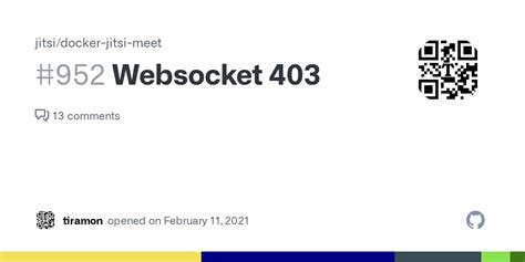 Websocket 403 · Issue 952 · Jitsidocker Jitsi Meet · Github