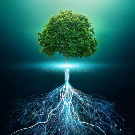 Tree With Roots Drawing Tree Trunk Drawing Cartoon Tree Roots White