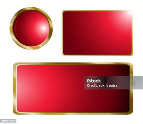 황금 외부 프레임 텍스트 또는 다양한 작업을 삽입하기위한 빨간색 내부 배경 벡터 0명에 대한 스톡 벡터 아트 및 기타 이미지 0명 공란 광고 Istock