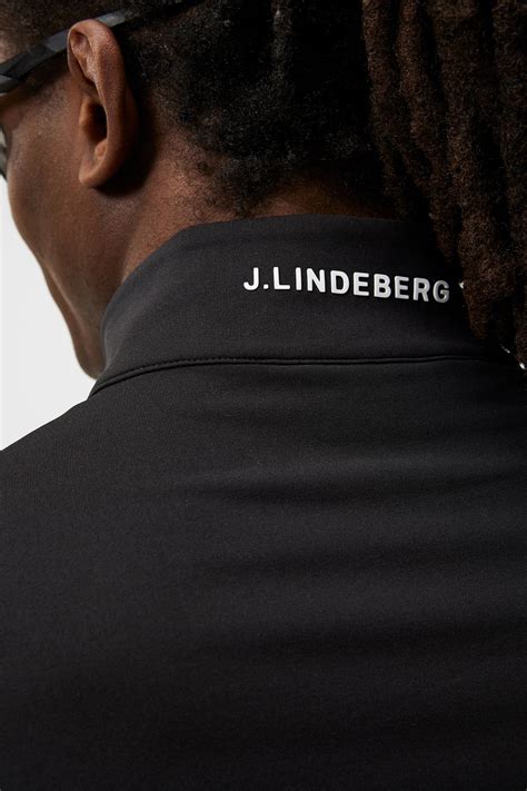 Luke Half Zip Mid Layer Black Jlindeberg