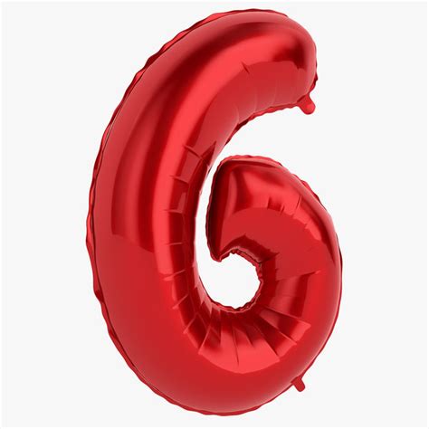 호일 풍선 숫자 6 빨간색 3d 모델 Turbosquid 1373840 호일 풍선 숫자 6 빨간색 3d 모델 Turbosquid 1373840
